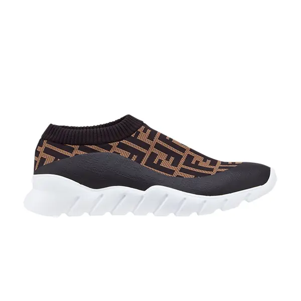 Fendi Ff Motif Slip-on Sneakers - Brown