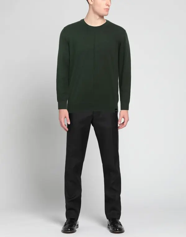 John Richmond Knit Crewneck Sweater - Dark Green