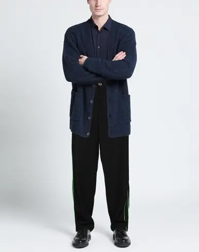 Versace Straight Leg Trousers With Side Seam Stripes