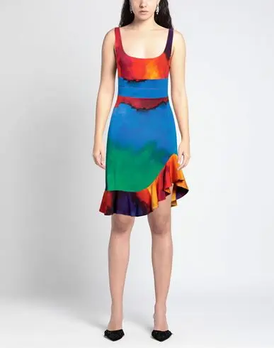 Rabanne Mini Dress Cupro Elastane - Blue