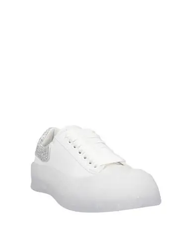 Alexander McQueen Low-top Leather Sneakers - White