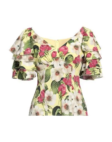 Dolce & Gabbana Floral-print Top - Pastel Yellow
