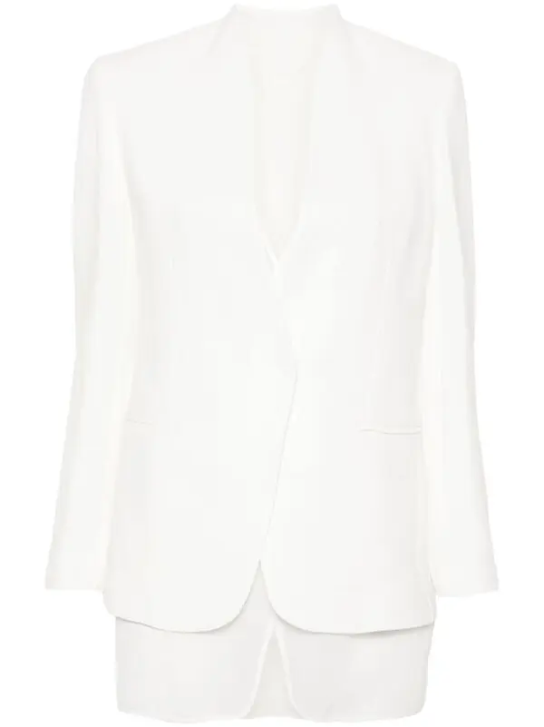 Brunello Cucinelli Layered Single-breasted Blazer