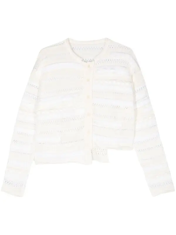 Y’s Asymmetric Hem Knitted Cardigan