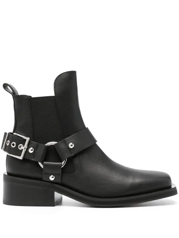 GANNI Biker Chelsea Ankle Boots