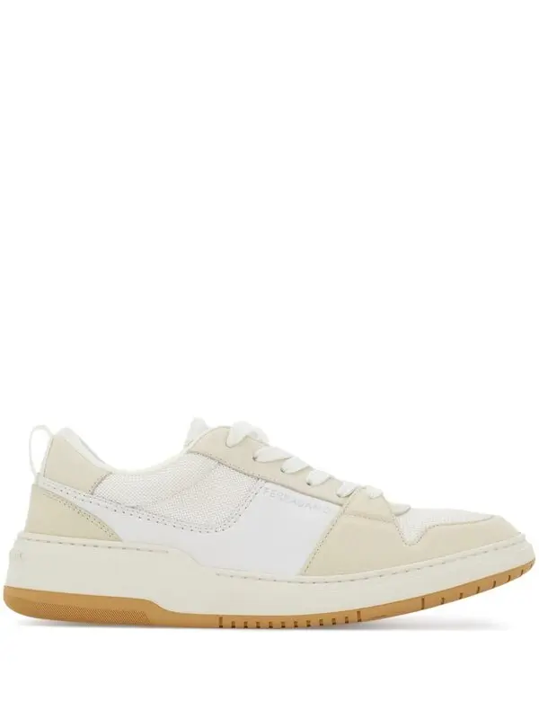 FERRAGAMO Panelled Leather Sneakers