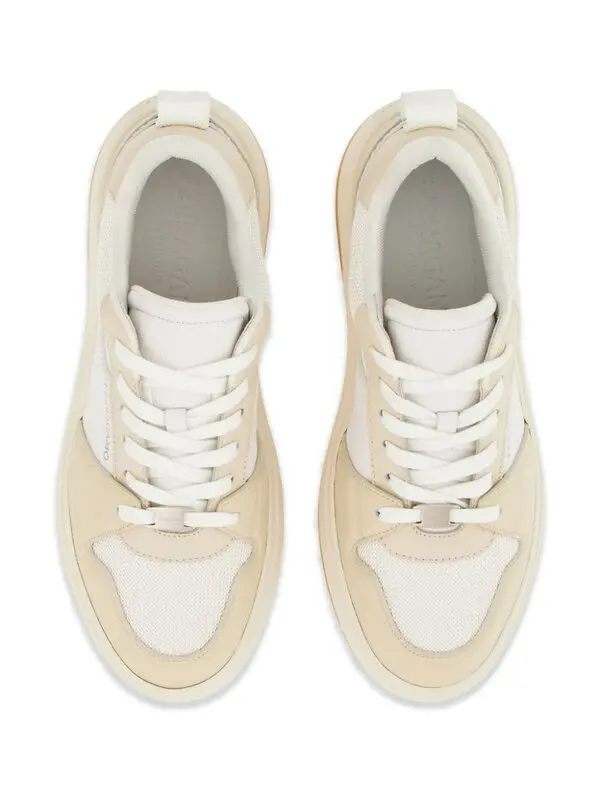 FERRAGAMO Panelled Leather Sneakers