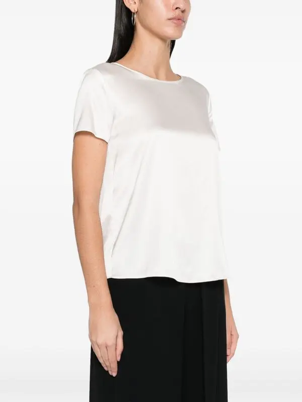 Emporio Armani Short Sleeve Blouse - White