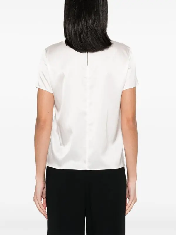 Emporio Armani Short Sleeve Blouse - White