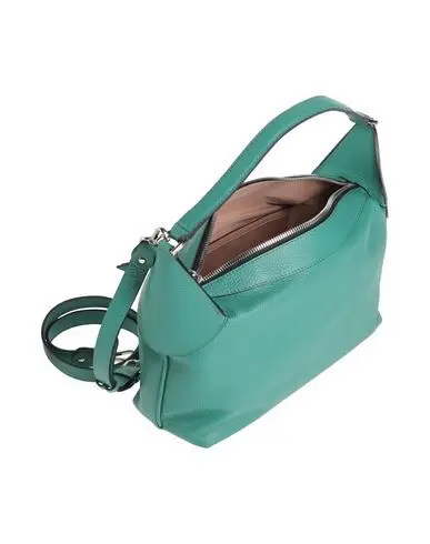 GIANNI CHIARINI Pebbled Leather Handbag - Green
