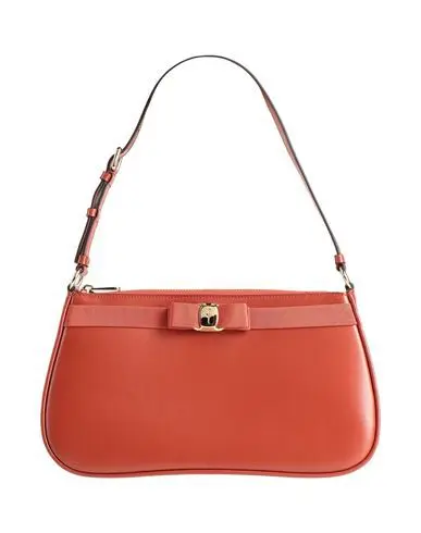 FERRAGAMO Calfskin Baguette Bag - Red