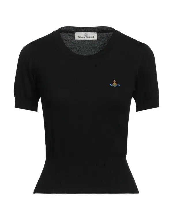 VIVIENNE WESTWOOD Cotton Knit Sweater - Black