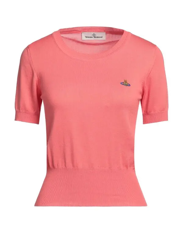 VIVIENNE WESTWOOD Coral Cotton Knit Sweater - Red