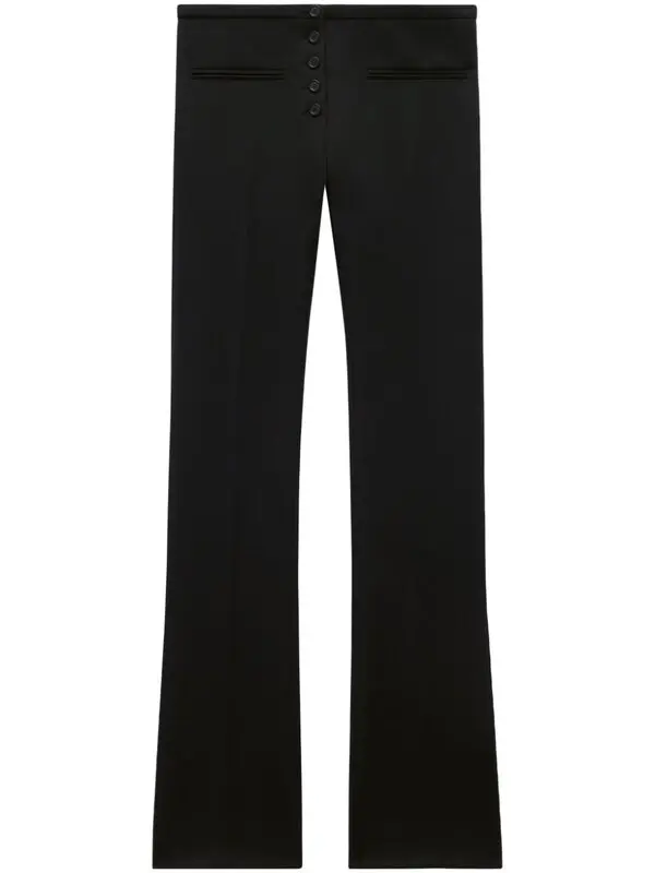 COURREGES Low-rise Flared Trousers - Black