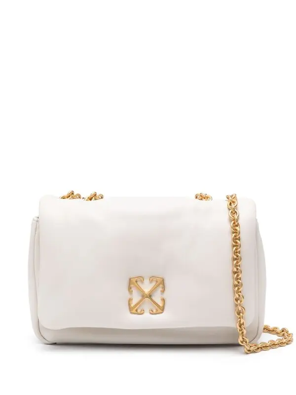 Off-White Jitney Padded Shoulder Bag - White