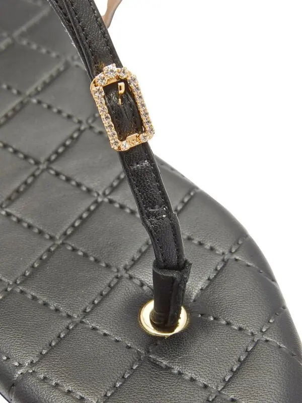 N°21 Crystal-embellished Buckle Leather Sandals