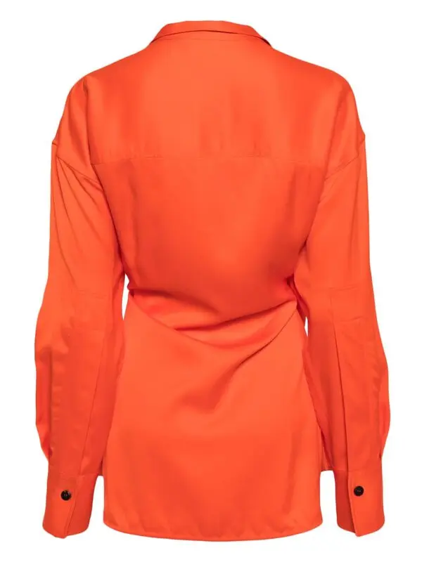 FERRAGAMO Wrap-design Blouse - Orange
