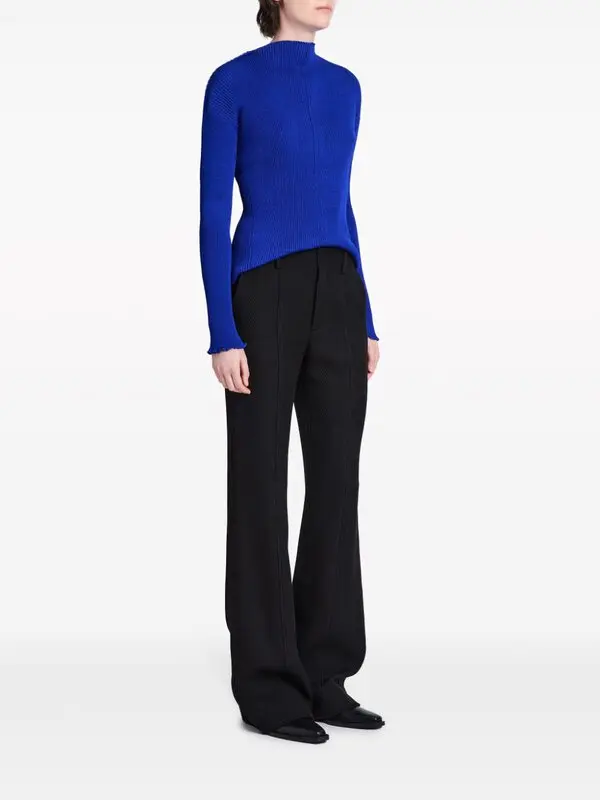 Proenza Schouler Mock-neck Ribbed Sweatshirt