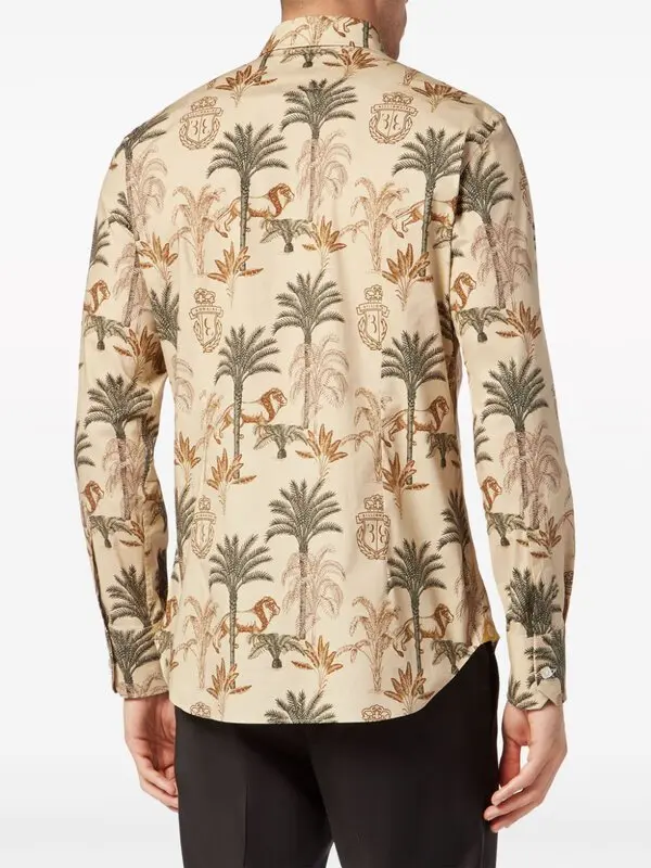 BILLIONAIRE Graphic-print Cotton Shirt