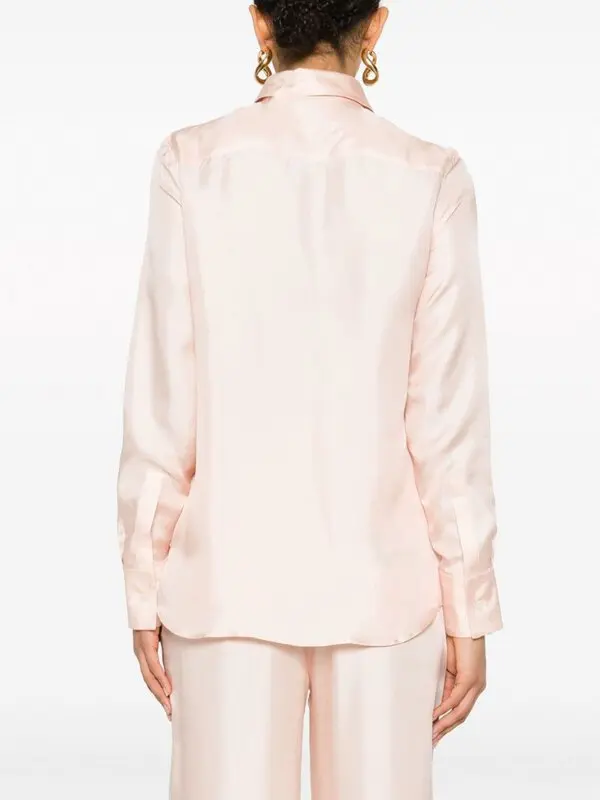 LANVIN Logo-print Silk Shirt