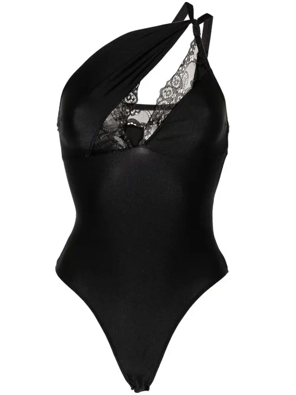 Coperni Lace-detailing Asymmetric Bodysuit
