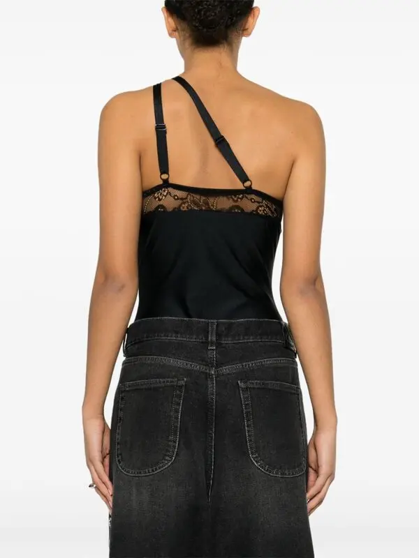 Coperni Lace-detailing Asymmetric Bodysuit