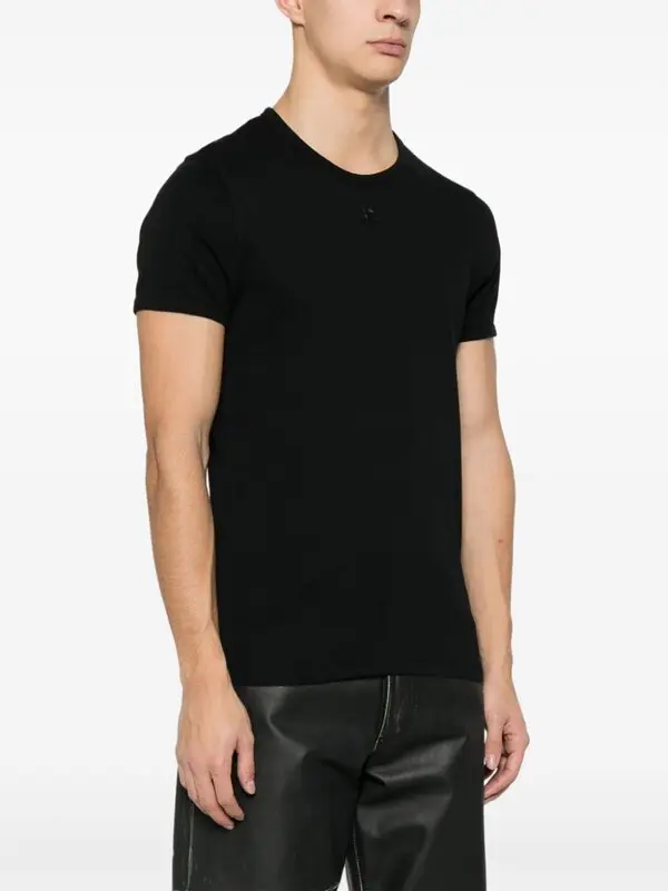 COURREGES Logo-appliqué T-shirt - Black