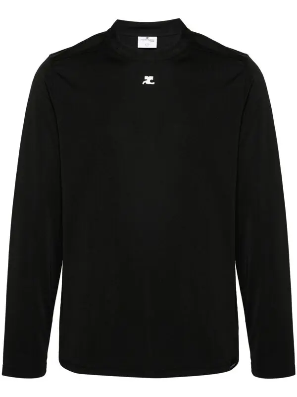COURREGES Logo-appliqué T-shirt