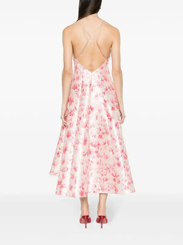 Philosophy Di Lorenzo Serafini Floral-print Flared Midi Dress