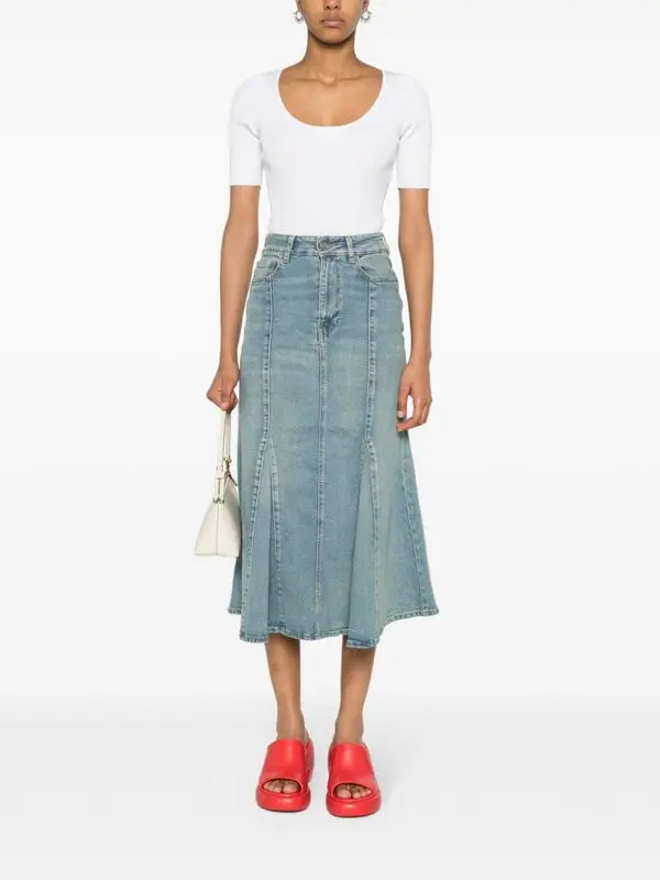 Pinko Embroidered-logo U-neck T-shirt