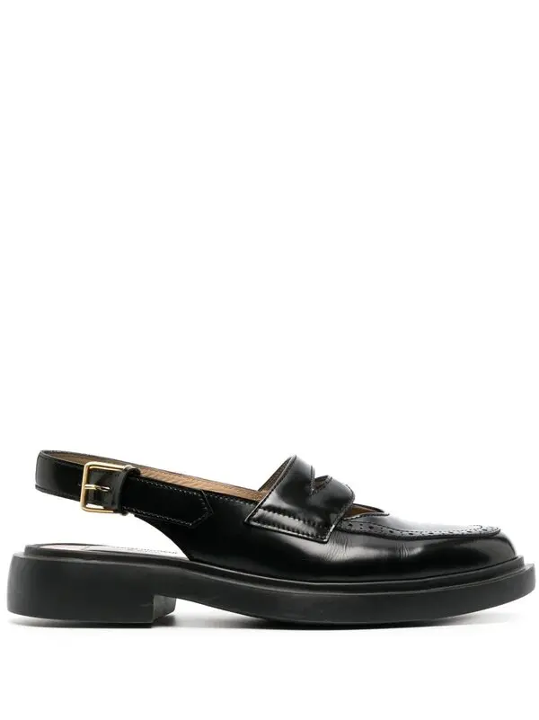 Thom Browne Slingback Leather Penny Loafers