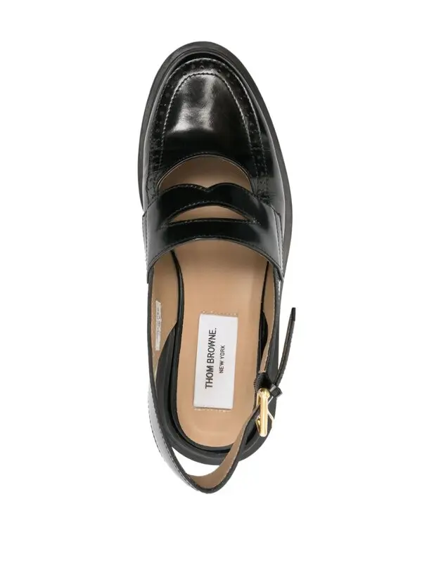 Thom Browne Slingback Leather Penny Loafers