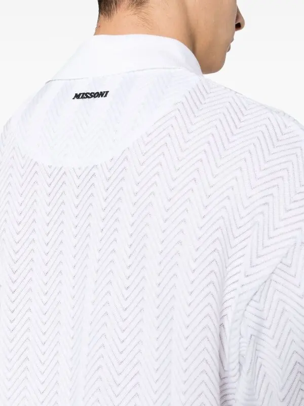 Missoni Zigzag-woven Polo Shirt