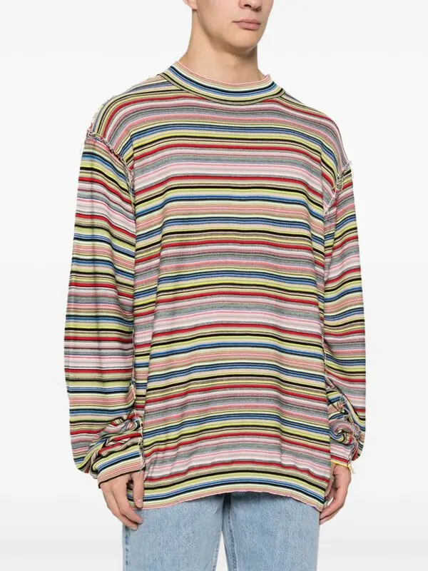 MAISON MARGIELA Striped Cotton Jumper