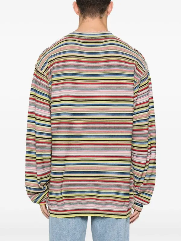 MAISON MARGIELA Striped Cotton Jumper