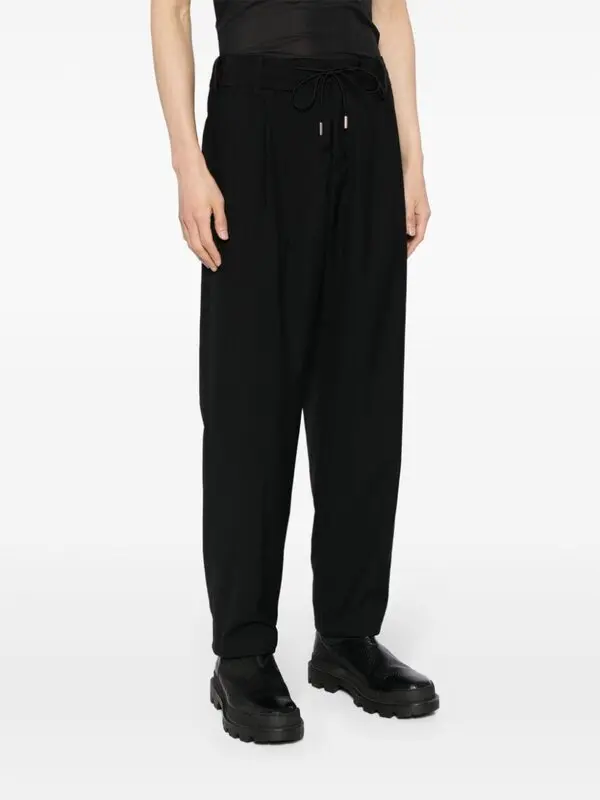 Sacai Drawstring-fastening Tapered Trousers