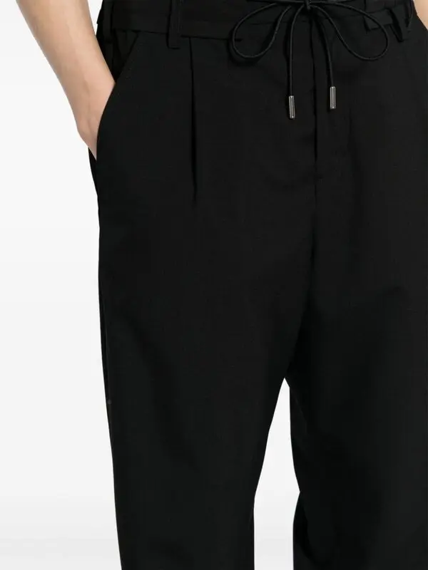 Sacai Drawstring-fastening Tapered Trousers