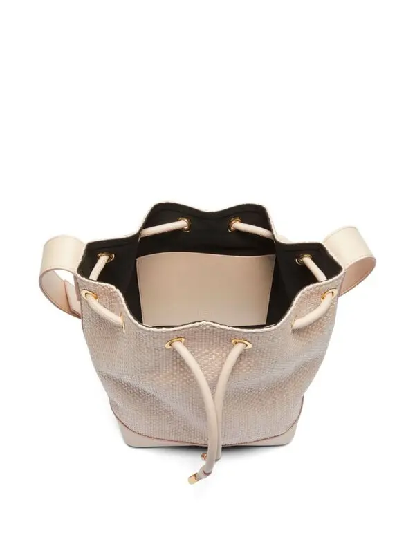 N°21 Woven Raffia Bucket Bag