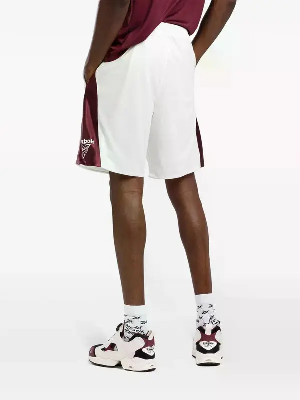 REEBOK Logo-embroidered Mesh Track Shorts