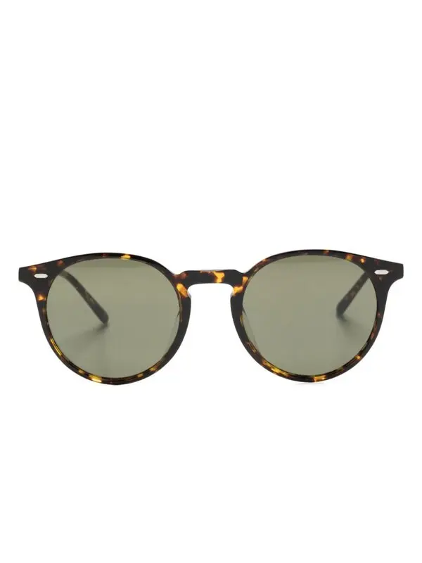Oliver Spencer N.02 Round-frame Sunglasses - Brown