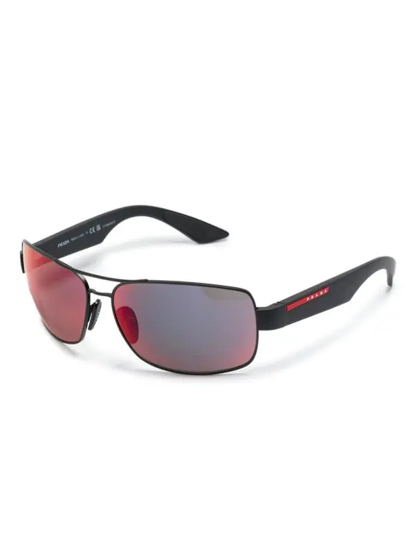 Prada Linea Rossa Rectangle-frame Sunglasses