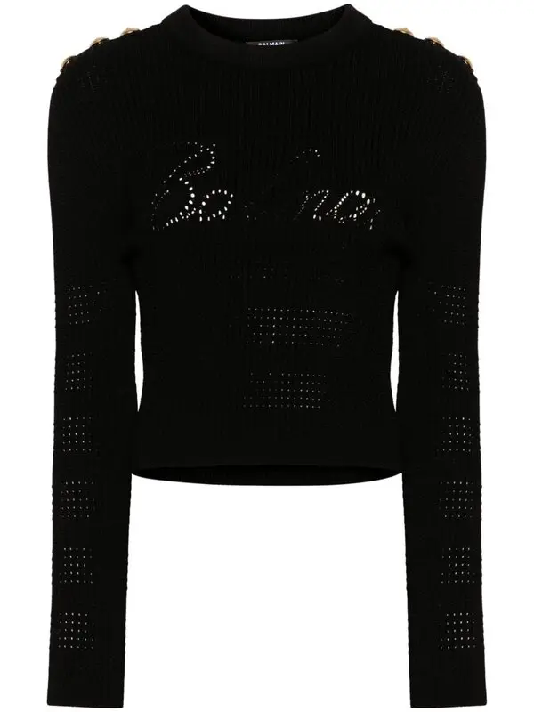 Balmain 6-buttons Ribbed Jumper