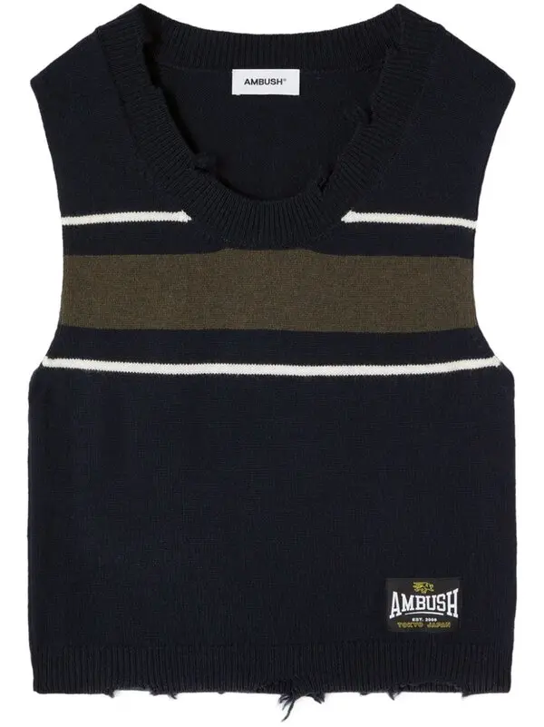 AMBUSH Distressed Wool Vest