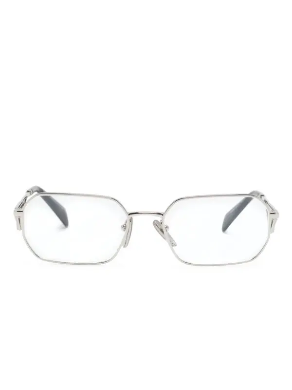 Prada Rectangle-frame Glasses - Silver