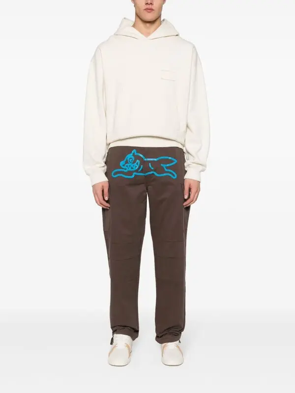 ICECREAM Running Dog Tapered-leg Trousers - Brown