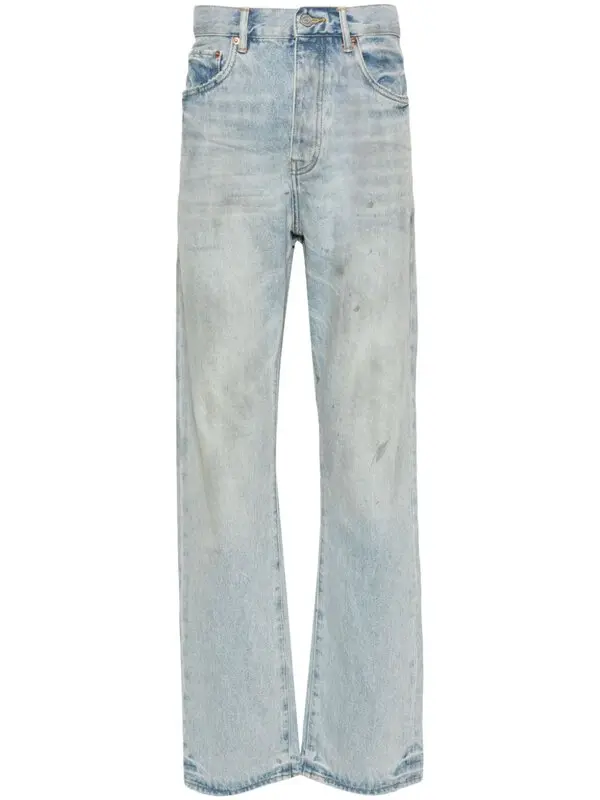 PURPLE BRAND P011 Mid-rise Straight-leg Jeans