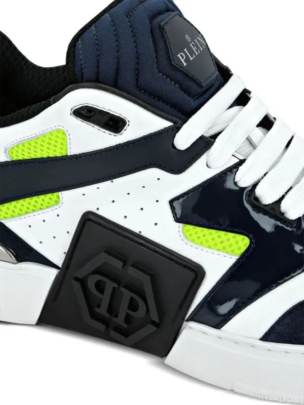 Philipp Plein Mix Logo-patch Sneakers - Blue