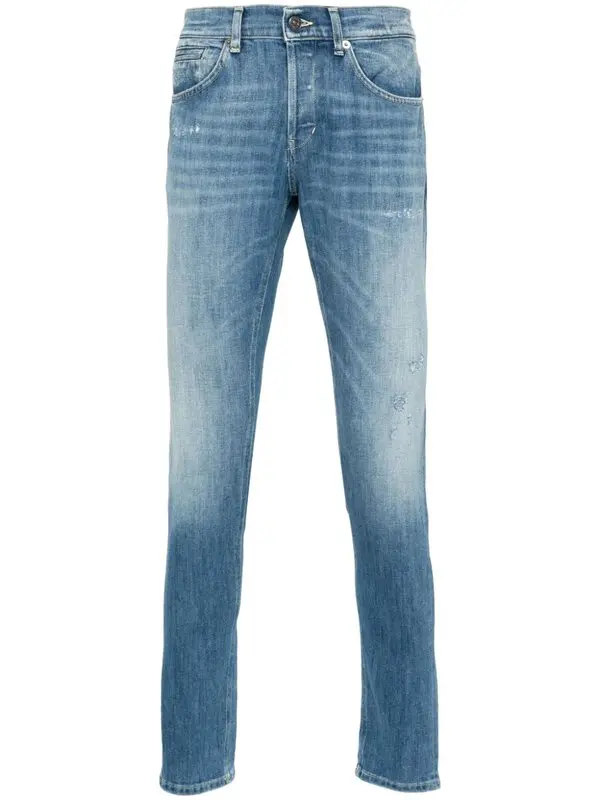 DONDUP Logo Plaque Jeans - Blue
