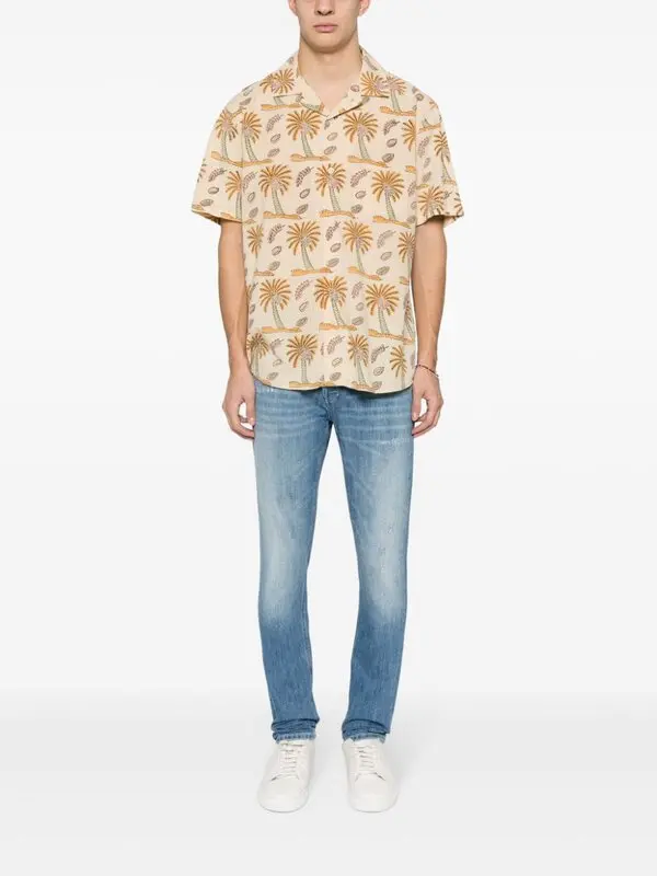 DONDUP Logo Plaque Jeans - Blue