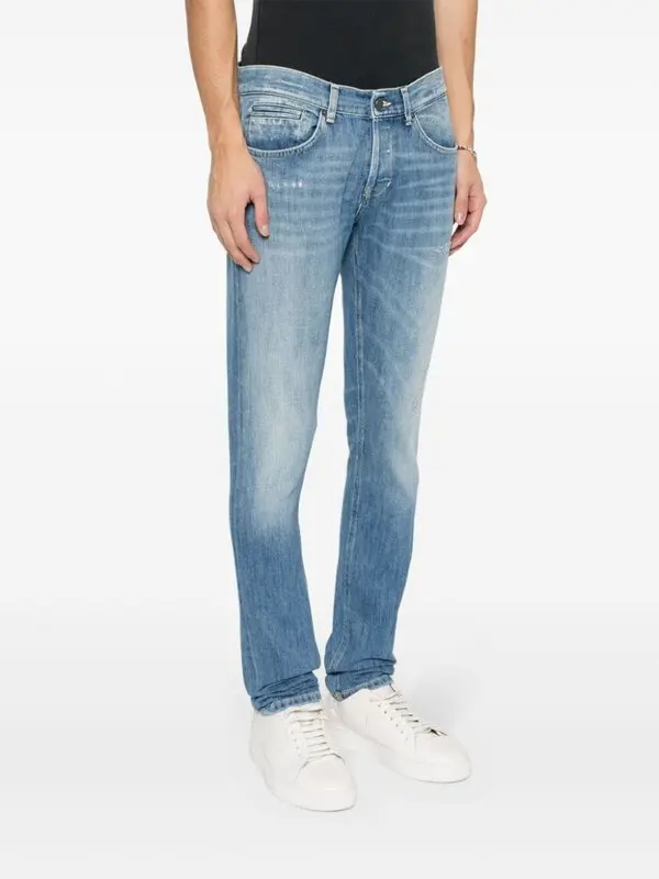 DONDUP Logo Plaque Jeans - Blue